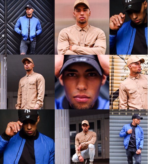 Model Sedcard von Christian E - männliches New Face Fotomodel Deutschland